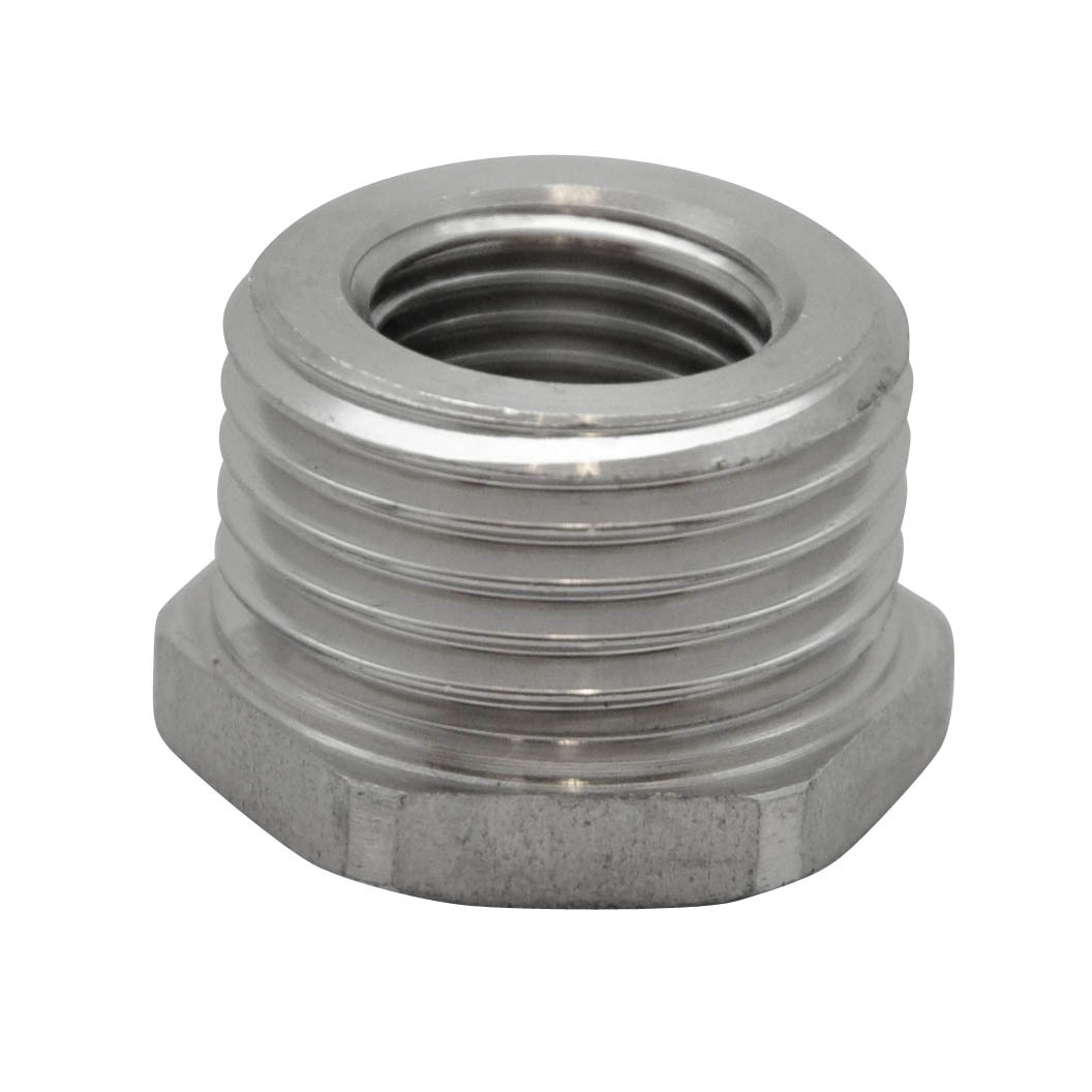 Reduction piece external thread 1/2" - internal thread 1/4" stainless ...