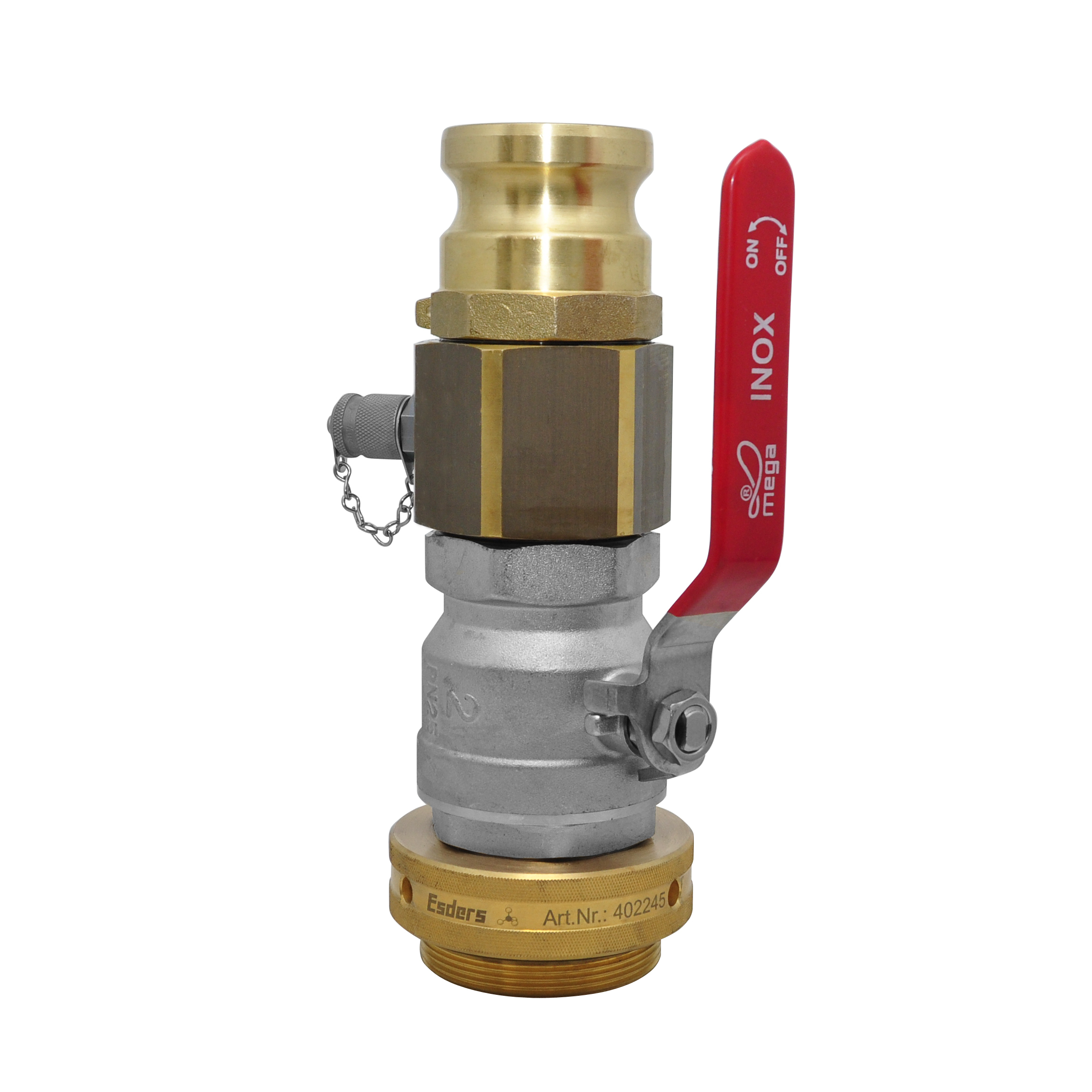 Adapter GS 2 1/2 inch ET to Camlock nipple DN 50 - Esders GmbH